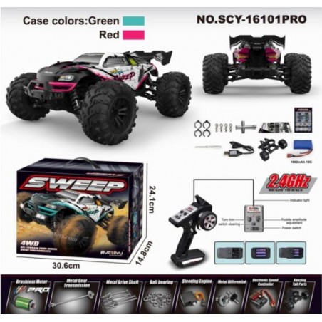 SCY 16101 PRO rc car, 2.4g 4wd 70 KM/h high-speed rc car